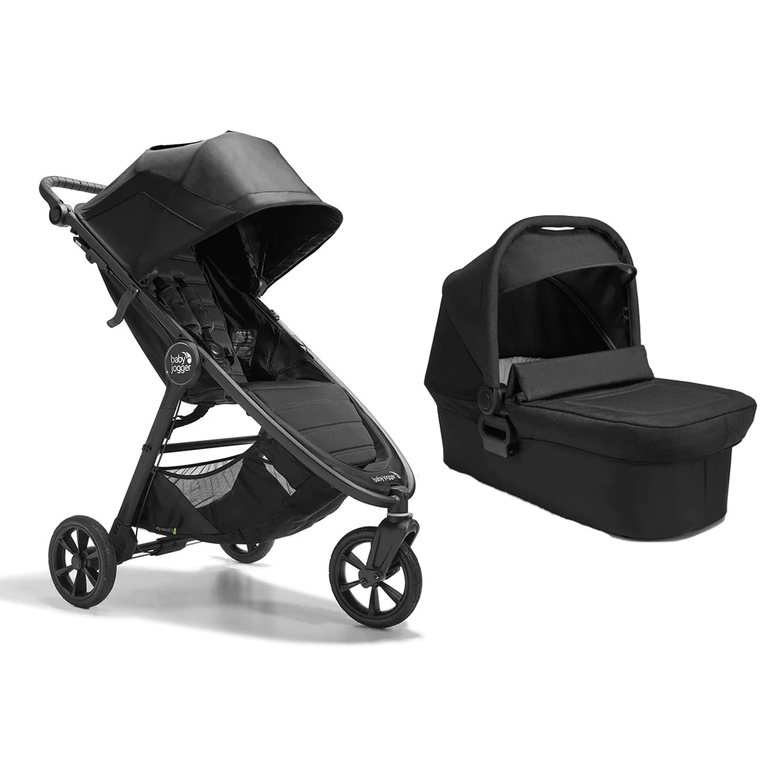 Baby Jogger City Mini GT2 Pushchair + Carry Cot Bundle - Opulent Black ...